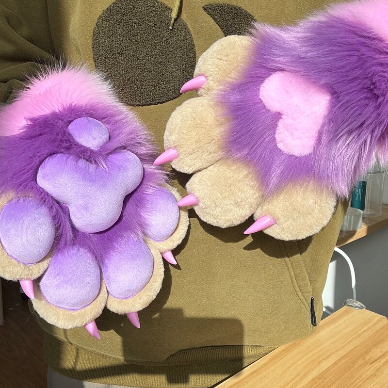 Furry Hand Paws - Etsy