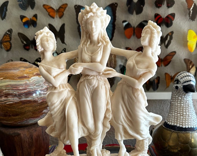 Vintage Greek Goddesses the Three Graces Resin Statue - Etsy