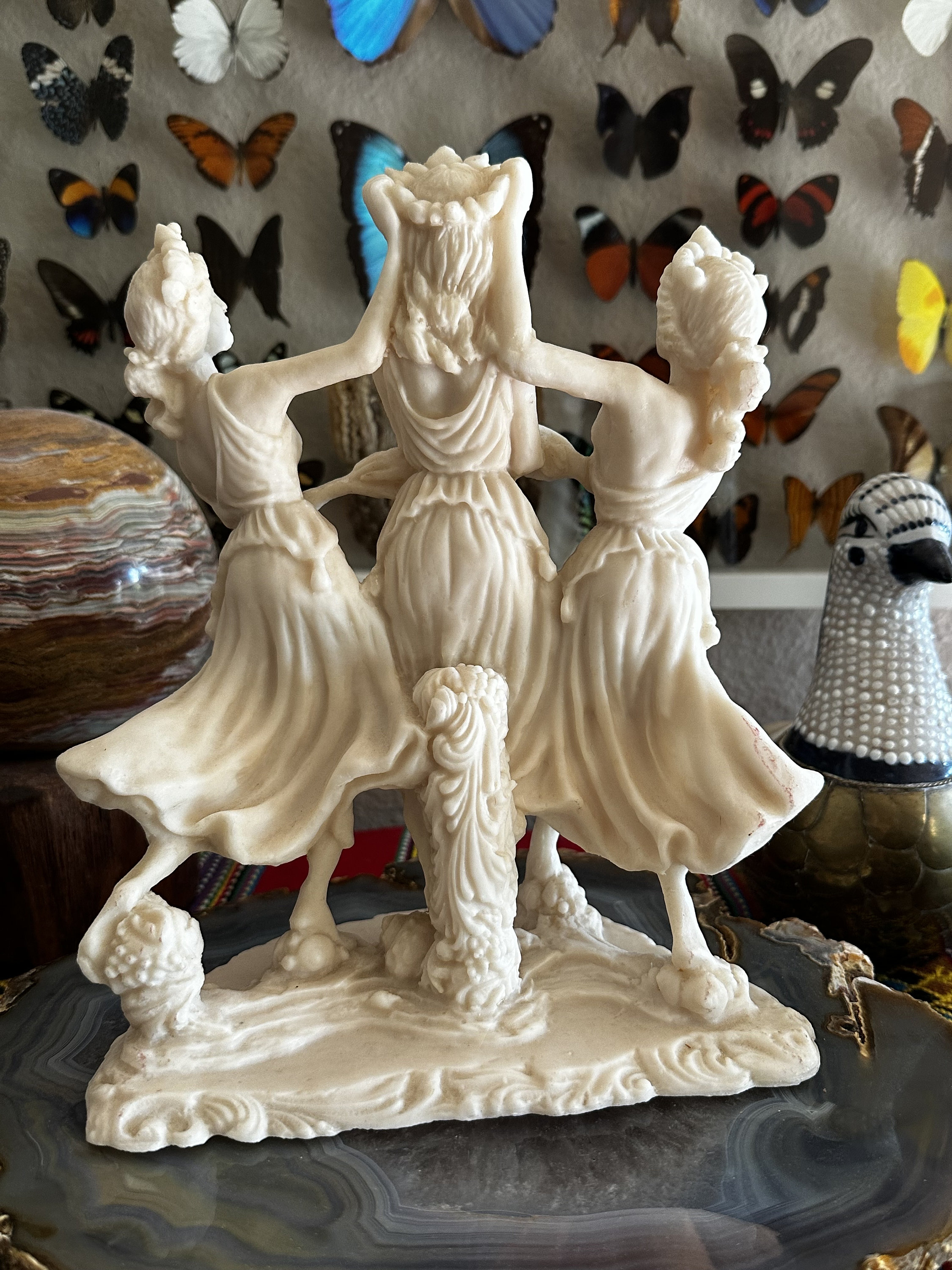 Vintage Greek Goddesses the Three Graces Resin Statue - Etsy