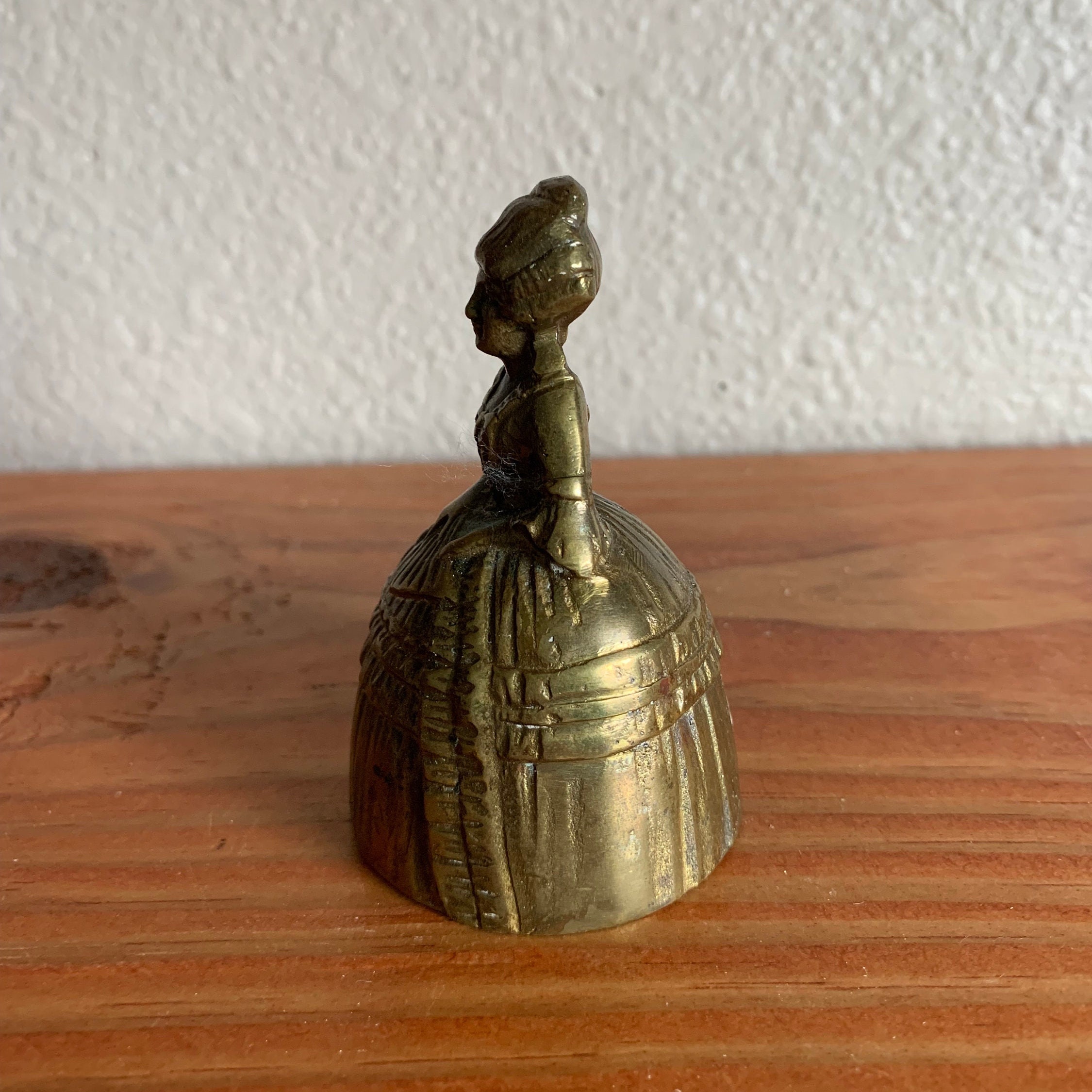 Vintage Brass Hand Casted Victorian Lady Bell - Etsy