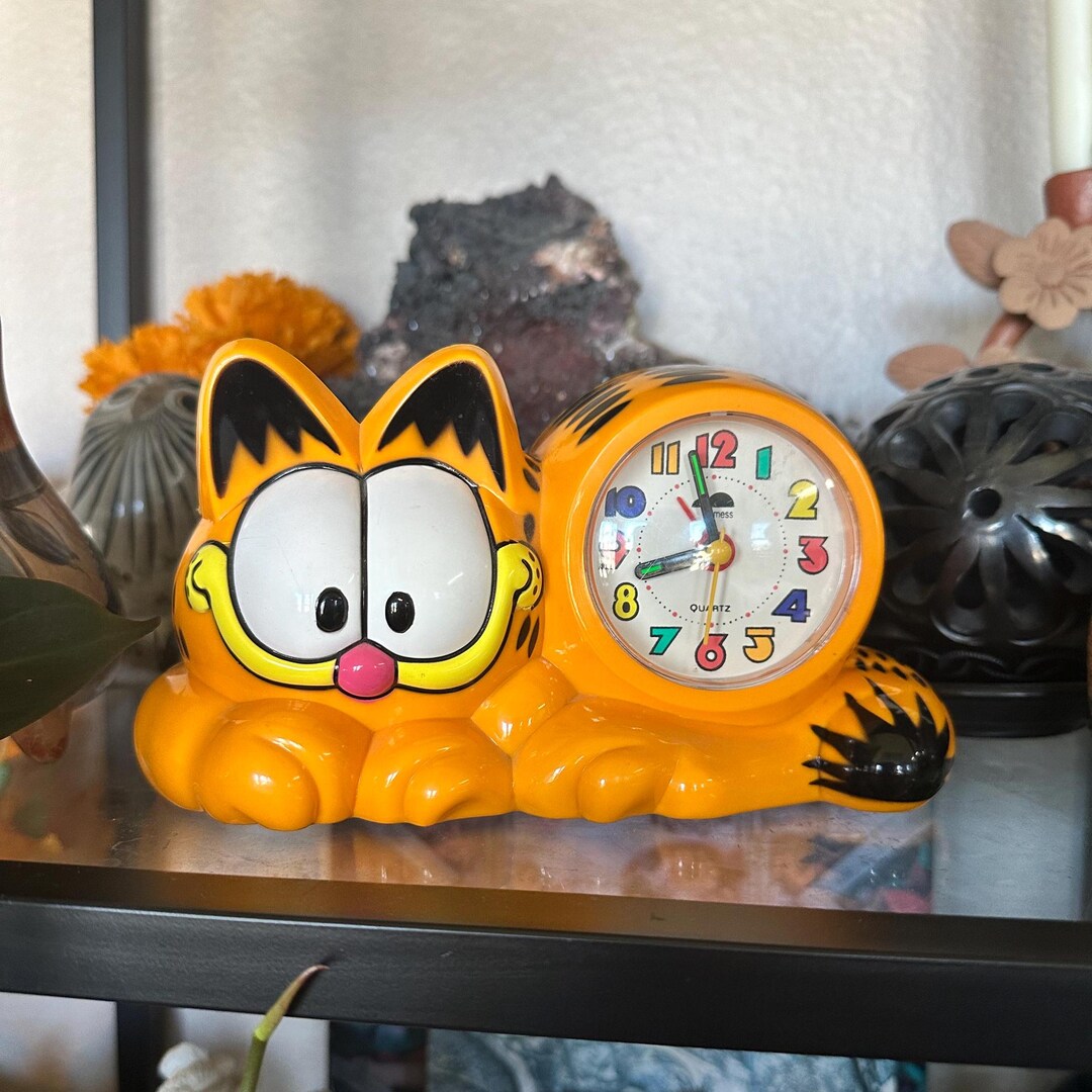 Vintage 1970s Collectible Garfield the Cat Alarm Clock - Etsy