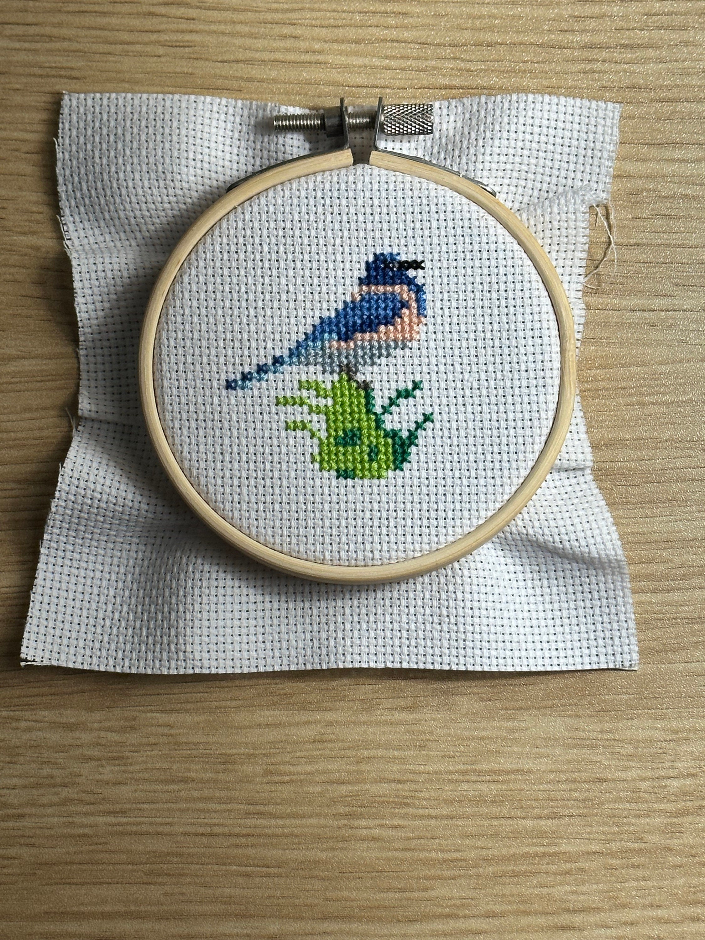 Bluebird Cross Stitch Pattern - Tiny Bird Set - Beginner Cross Stitch ...