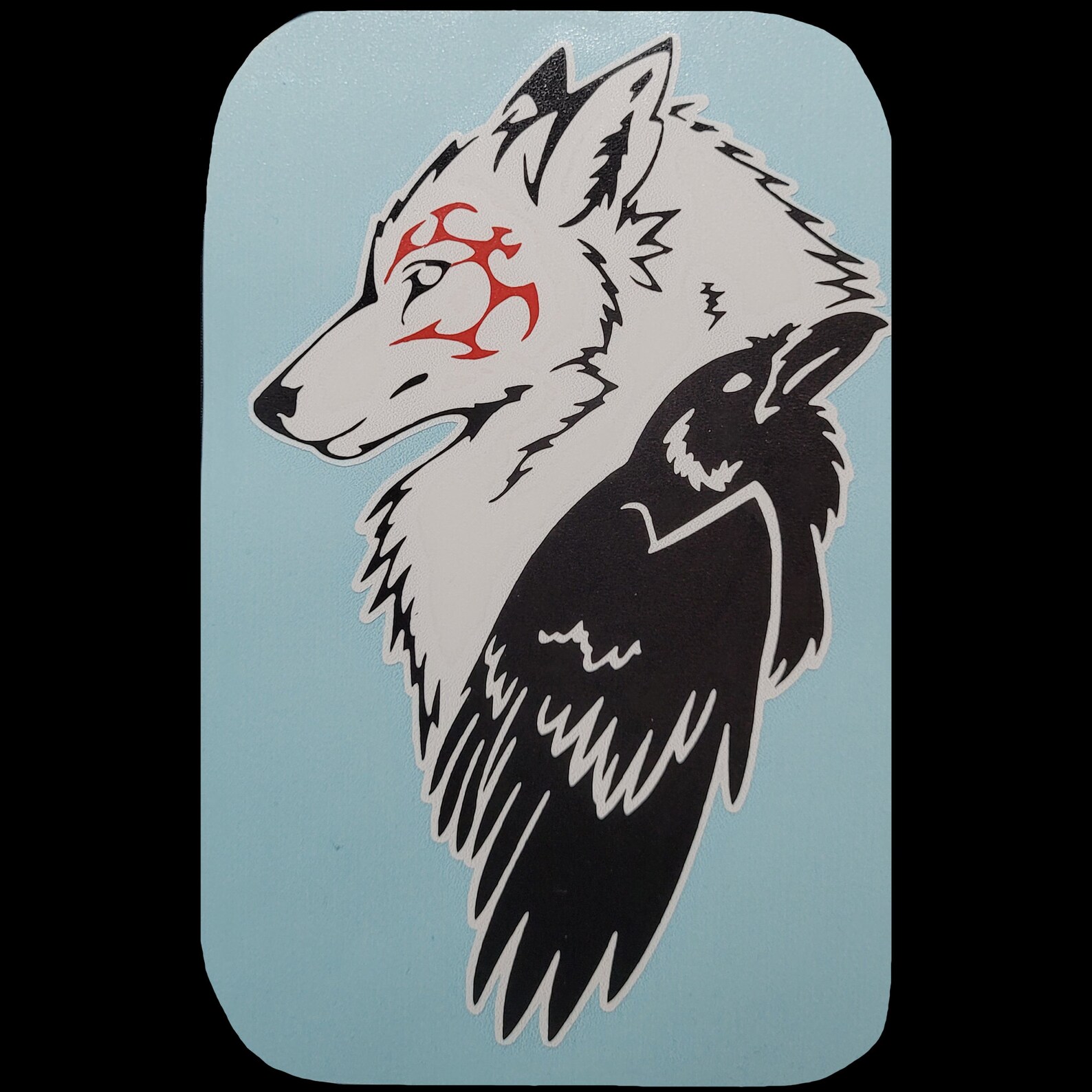 Wolf and Raven Vinyl Decal - Etsy