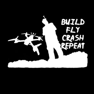 Drone Pilot Silhouette Vinyl Decal - Etsy