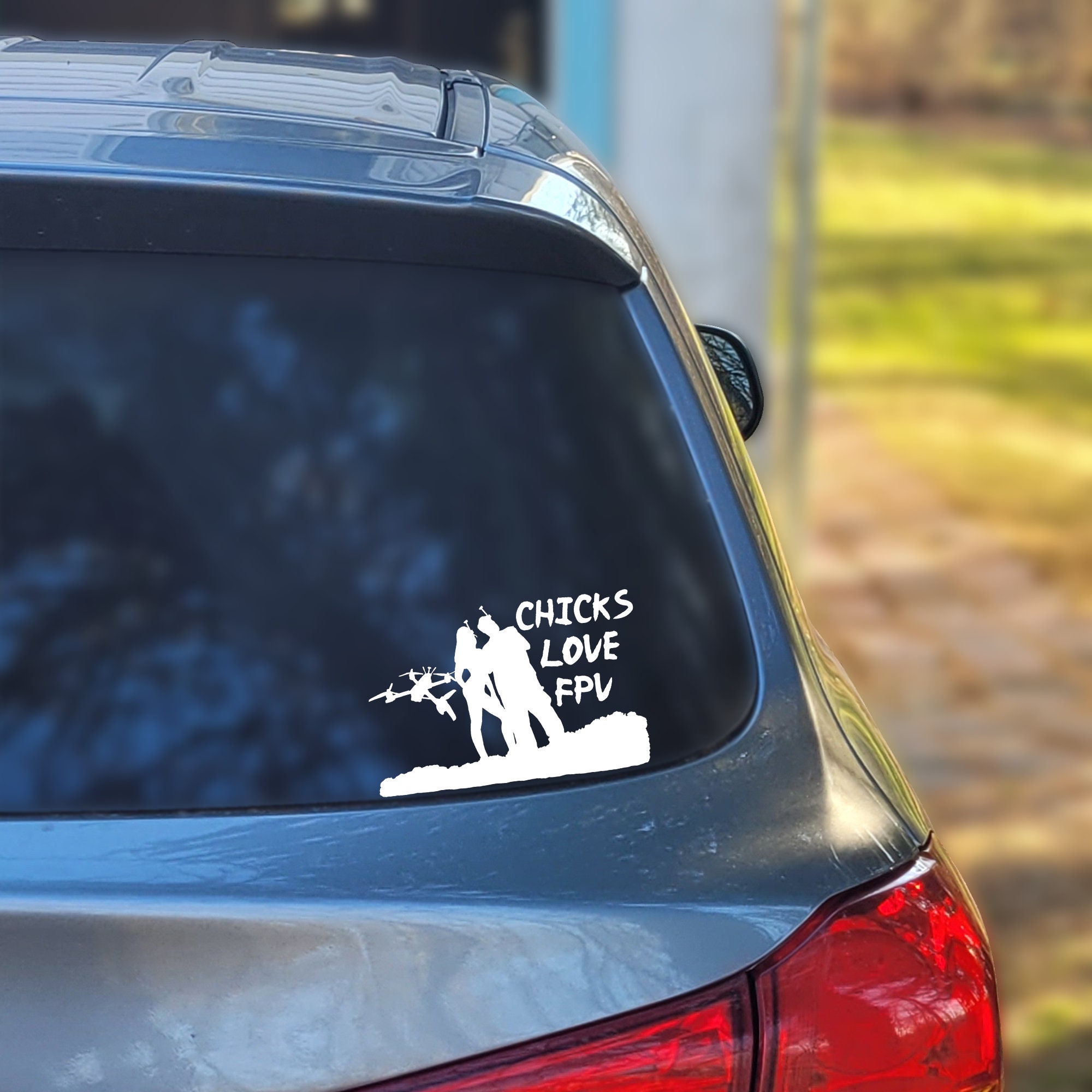 Drone Pilot Silhouette Vinyl Decal - Etsy