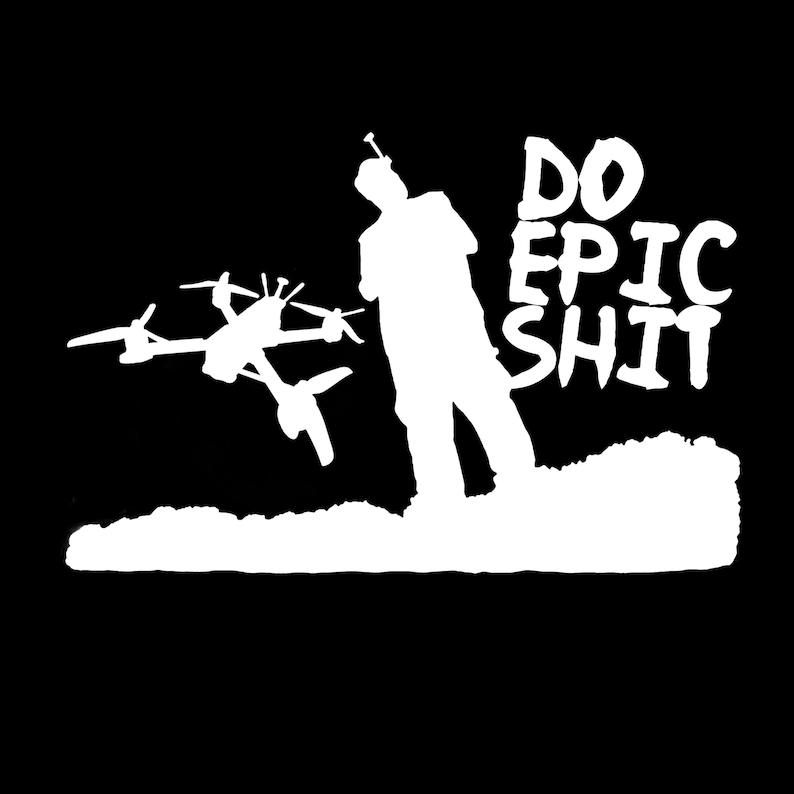 Drone Pilot Silhouette Vinyl Decal - Etsy