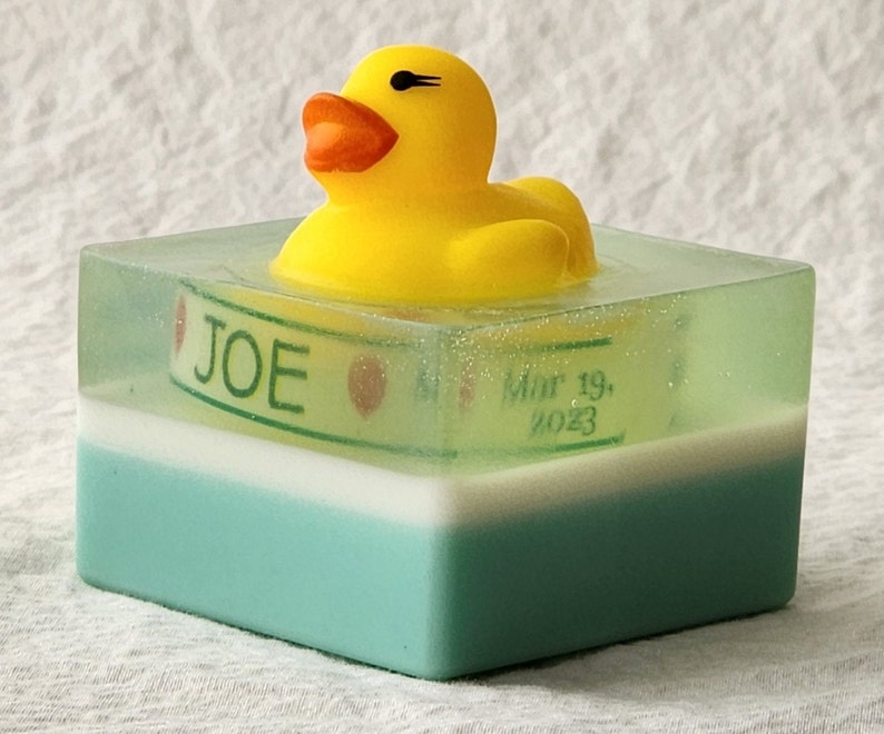 3 Pack Message Inside Soap, Personalized Duck Soap Embed 4oz Glycerin ...