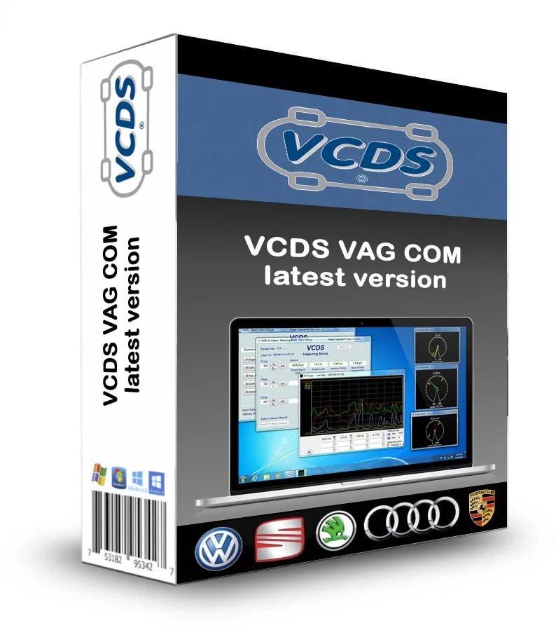 VAGCOM (latest Version) VCDS Software for Volkswagen Audi Skoda Porsche ...
