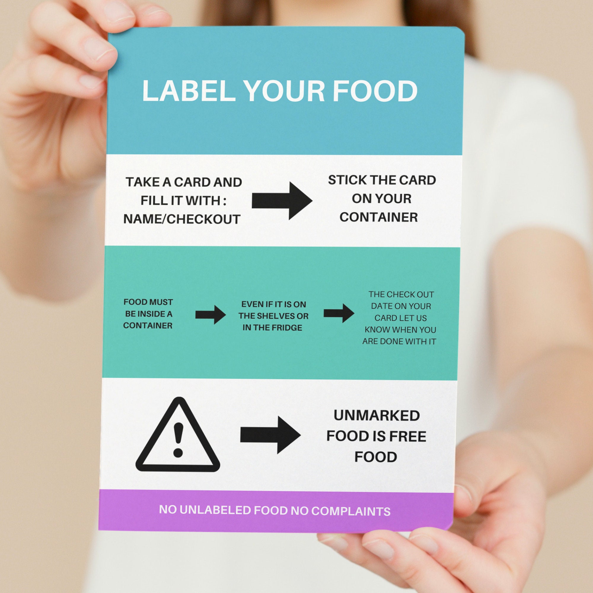 Hotel, Hostel and Airbnb Rules Sign Template Pack, Modern Posters ...