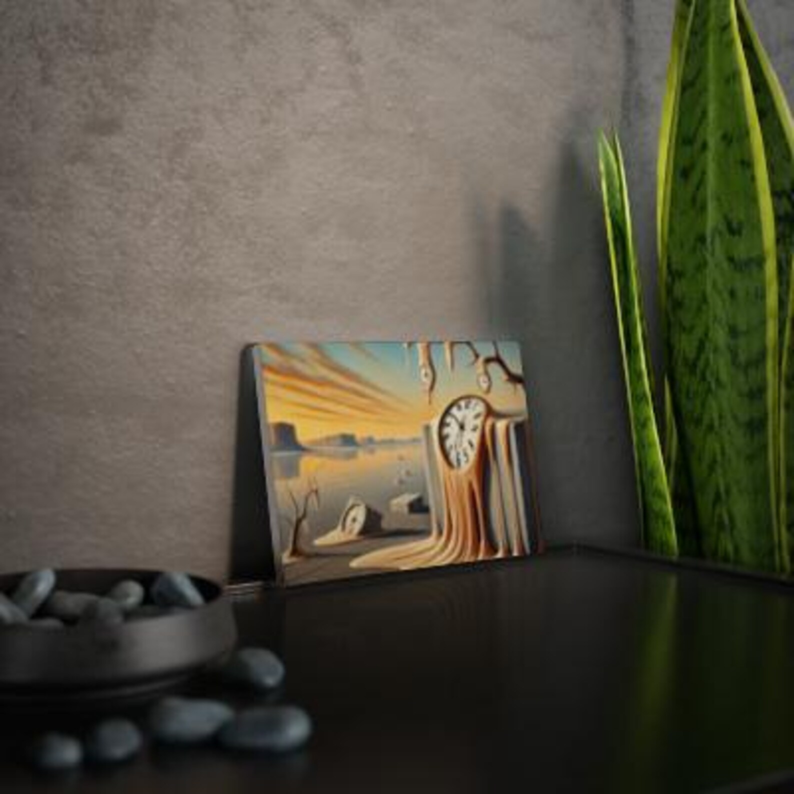 A Surreal Oil Painting Inspired by the Iconic Theme of Time and Decay ...