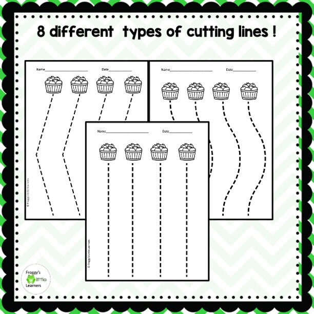 64 Page September Scissor Skill, Cutting Practice, Fine Motor Practice ...