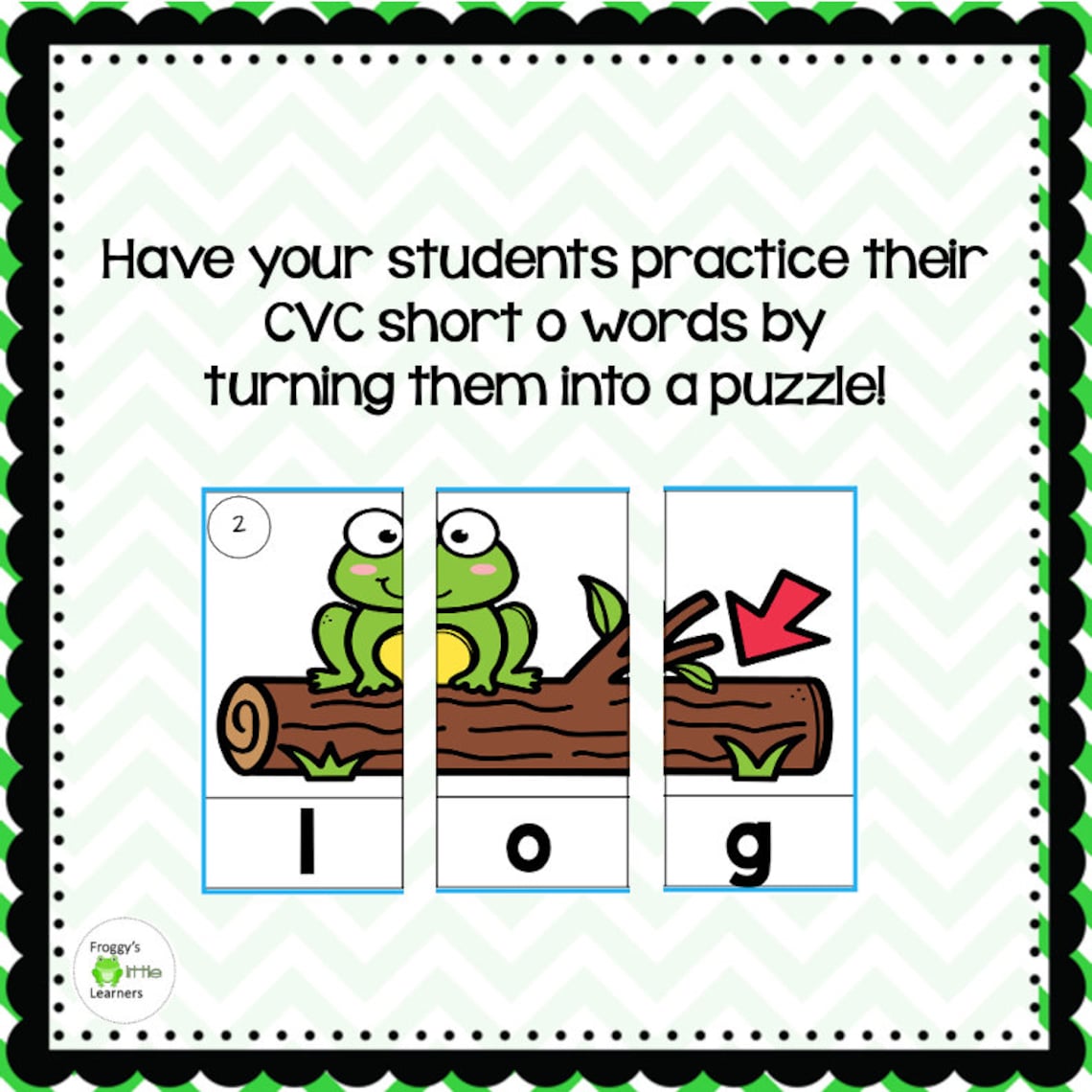 20 Short O Vowel Word Puzzles, CVC Spelling Practice Puzzles for ...