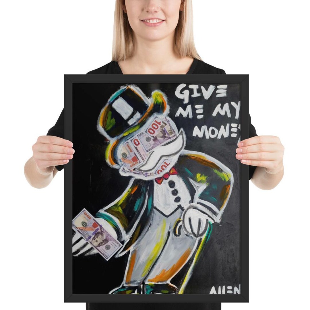 Monopoly Man, Poster, Mr. Monopoly, Painting, Monopoly Man, Art Print ...