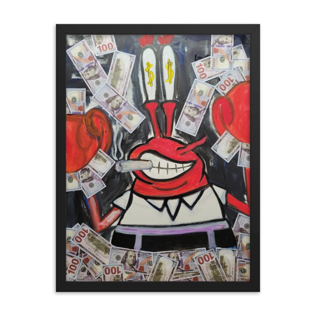 Mr Krabs, Mr Krabs Money Painting, Mr, Karbs Painting, Mr Karbs ...