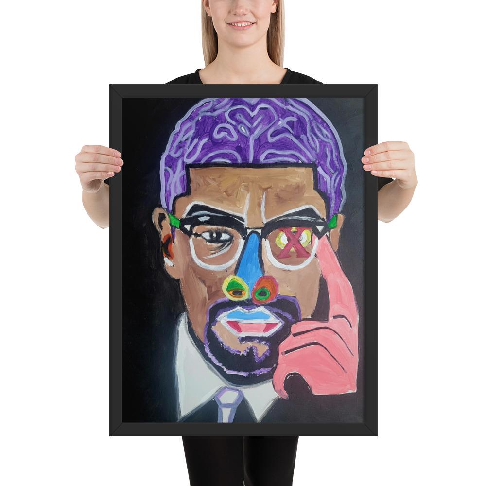Malcolm X, Poster, Malcolm X, Art, Malcolm X, Painting, Malcolm X, Art ...