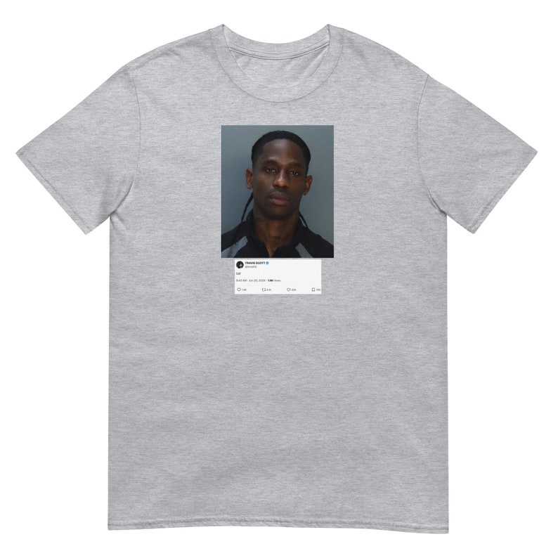 Travis Scott Mugshot T-shirt, Its Miami Travist Scott Mugshot T-shirt ...