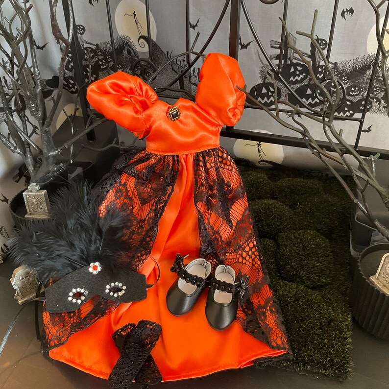 Halloween Masquerade Ball Gown With Mask Gloves and Shoes - Etsy