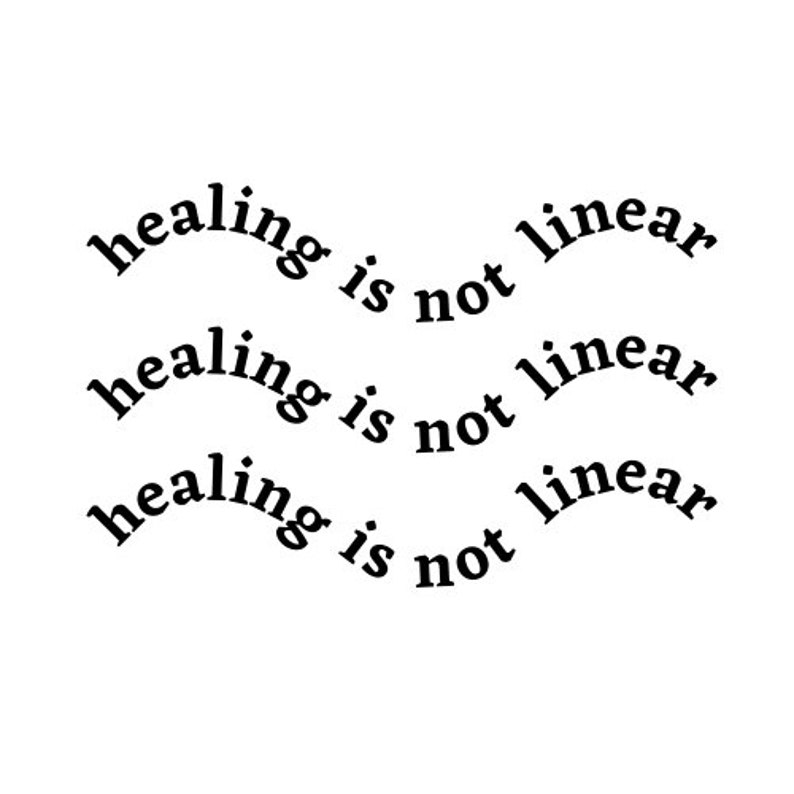 Healing Isn't Linear SVG - Etsy