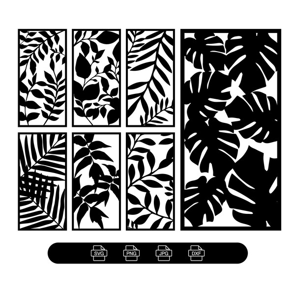 Monstera Panel Template - Etsy