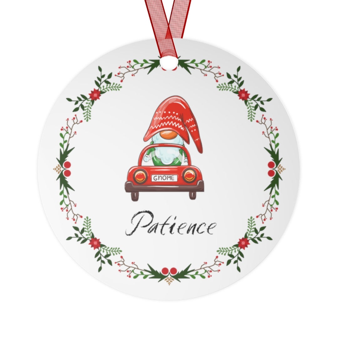 PATIENCE Fruit of the Spirit Christmas Tree Ornament, Gnome Christmas ...