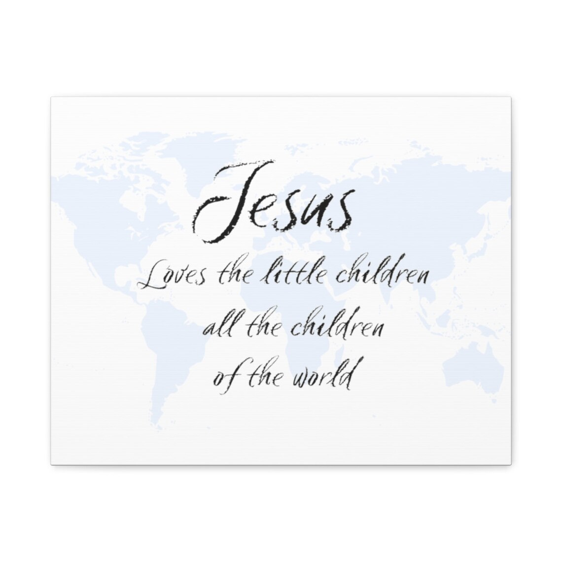 Jesus Loves the Little Children Scripture Wall Art Canvas - Etsy