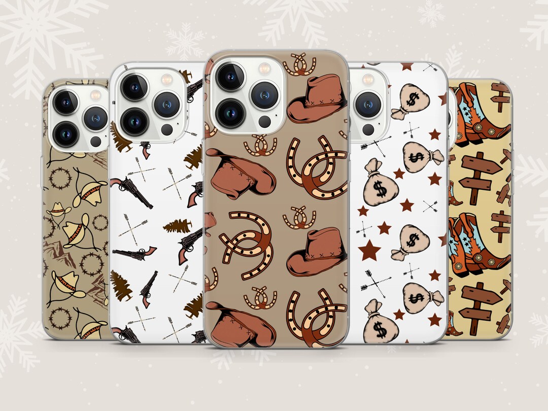 Cute Cowboy Western Phone Case Aesthetic Country Cover for iPhone 15 ...