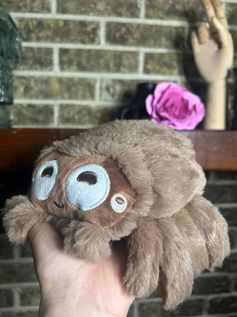 Spider Plushie, Spider Stuffed Animal, Brown Spider Plush - Etsy
