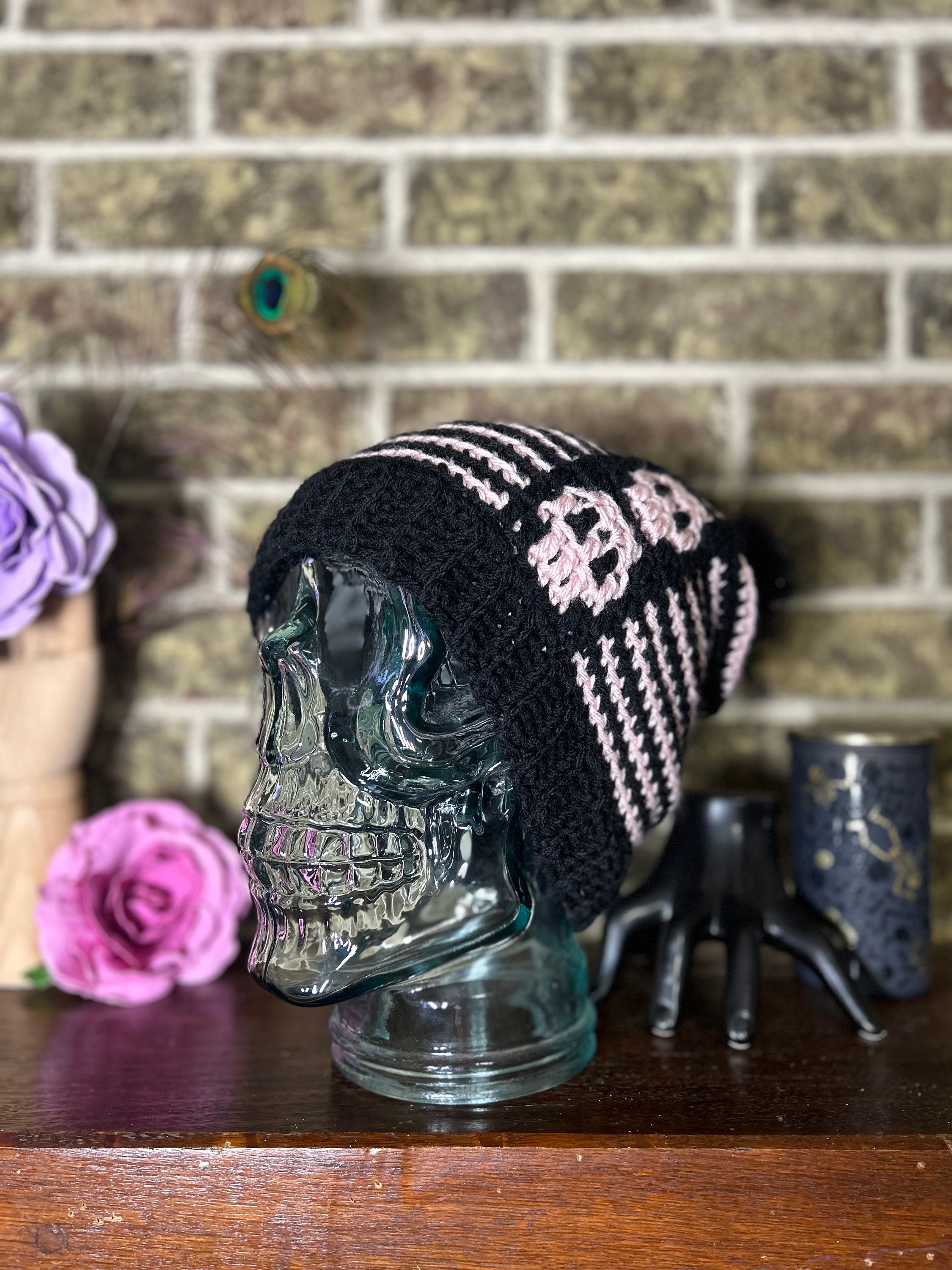 Skull Beanie, Crochet Skull Hat - Etsy