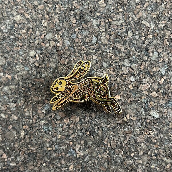 Rabbit Pin - Etsy