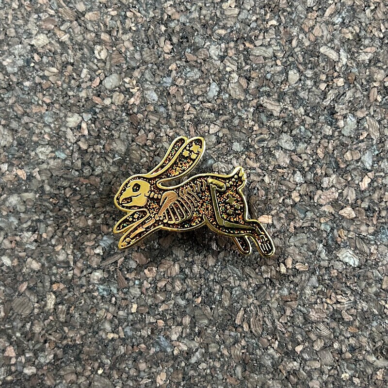 Rabbit Pin - Etsy