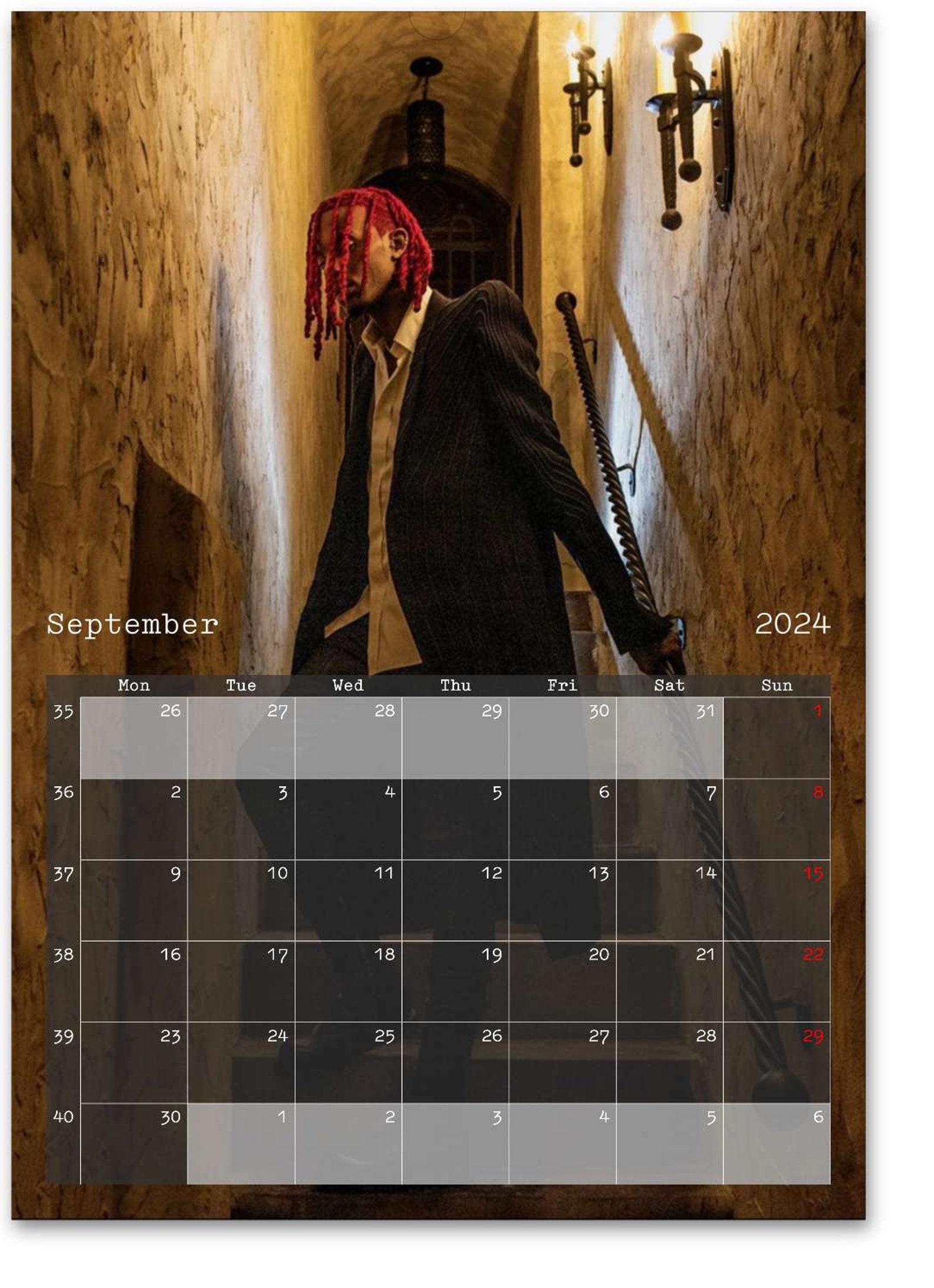 Playboi Carti Calendar 2024 Limited Edition - Etsy
