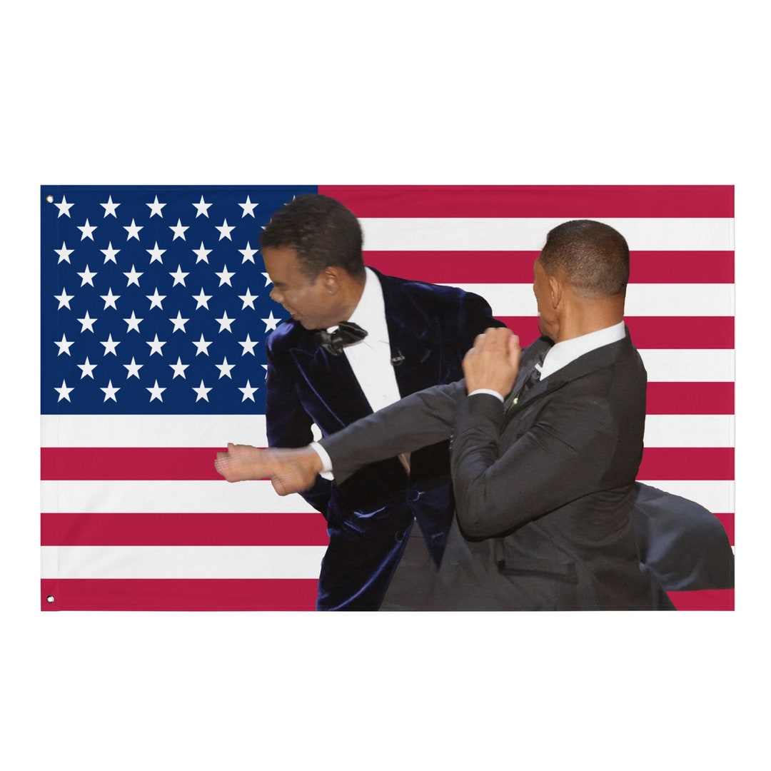 Will Smith Slap Meme Flag Iconic Meme From the Grammy Awards - Etsy