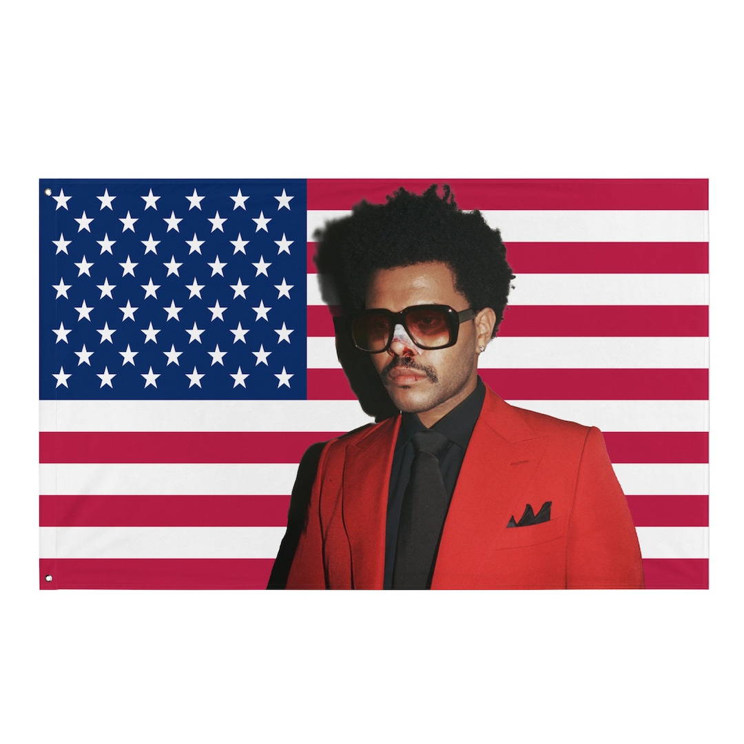 The Weeknd American Flag after Hours Merch Home Decor Limited Edition ...