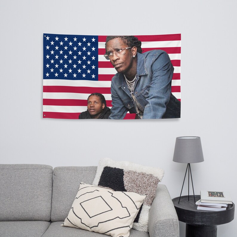 Young Thug Meme Flag Hip-hop Viral Moment American Tapestry Limited ...