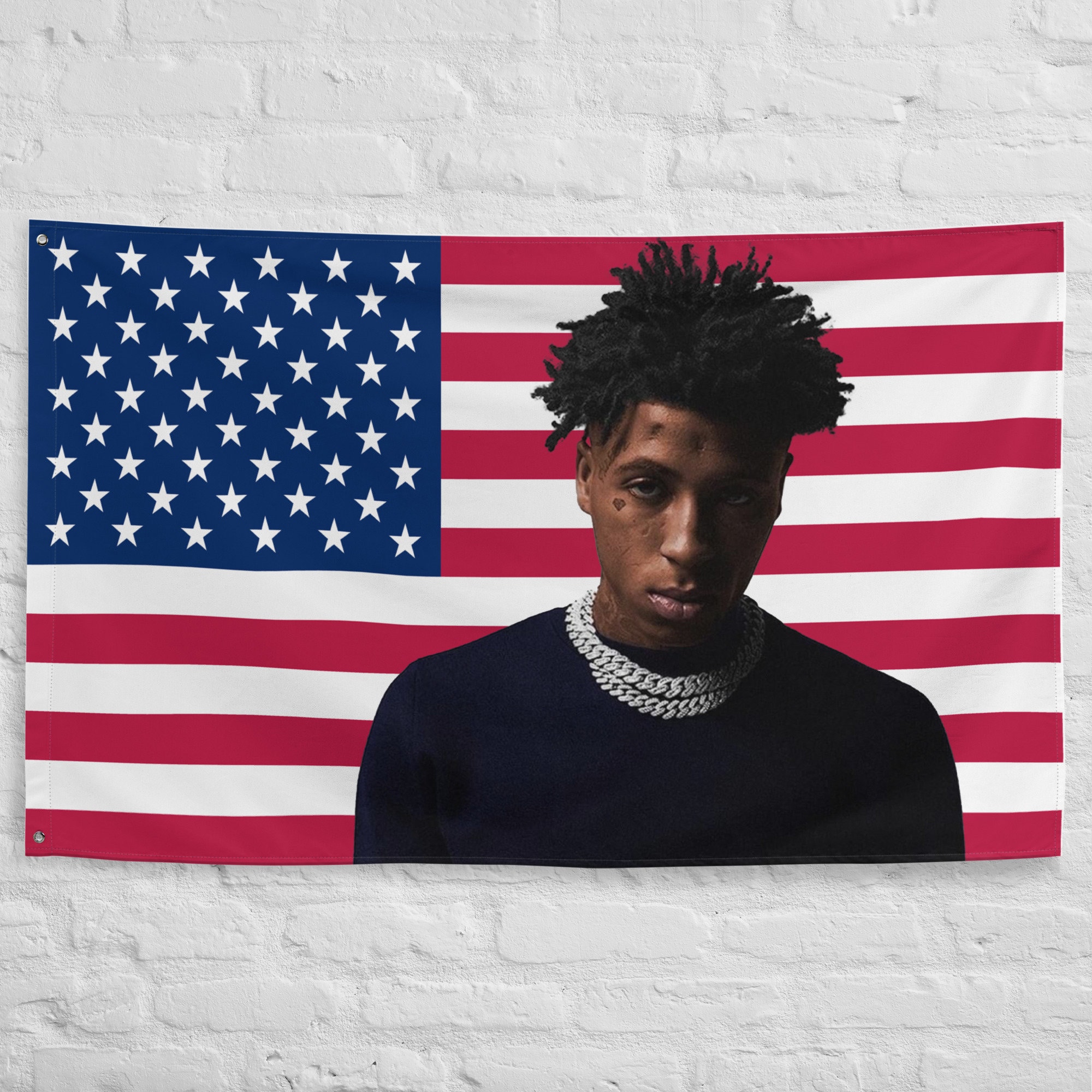 NBA Youngboy American Flag Hip-hop Home Decor - Etsy