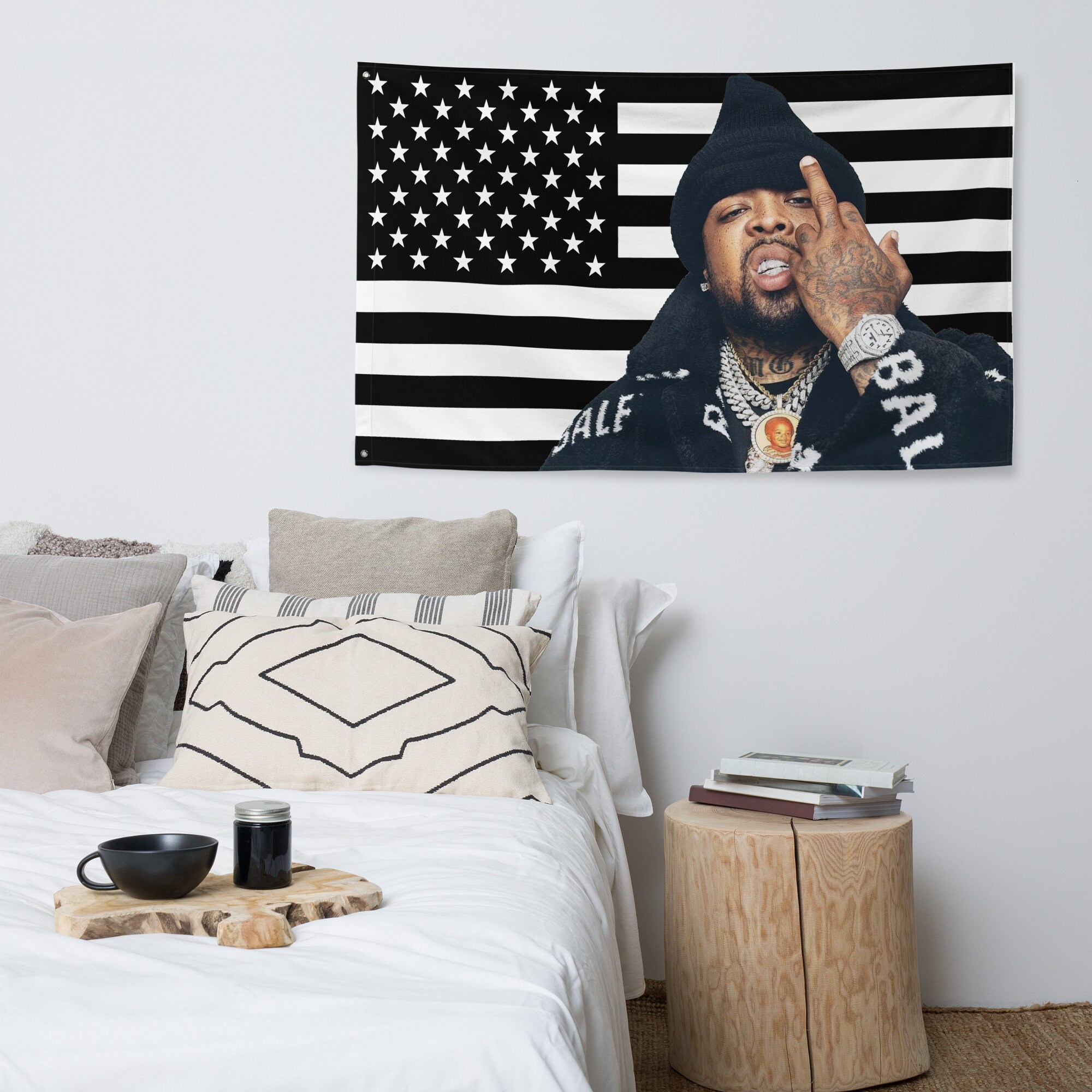 Westside Gunn American Flag Hip Hop Tapestry Decor - Etsy