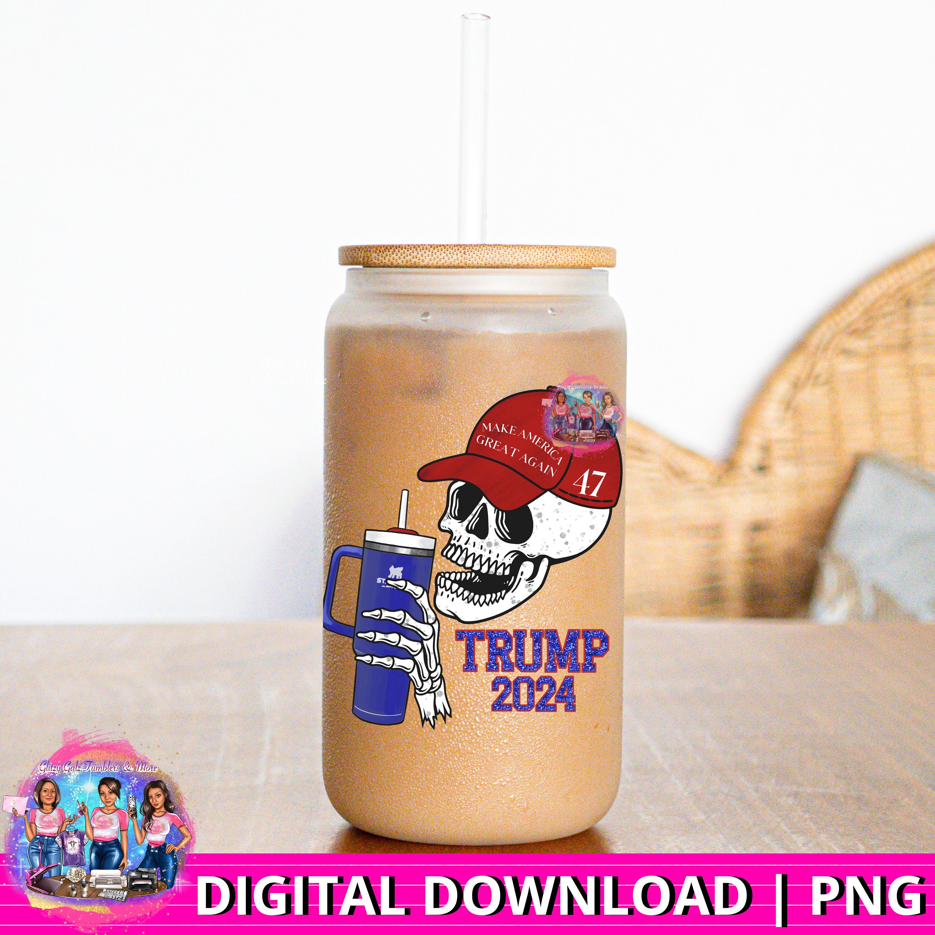 Trump Skull Design PNG, Til Death Digital Download, Skeleton Skull ...