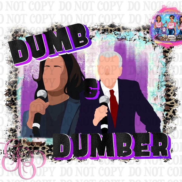 Dumb and Dumber With Biden and Harris - Etsy