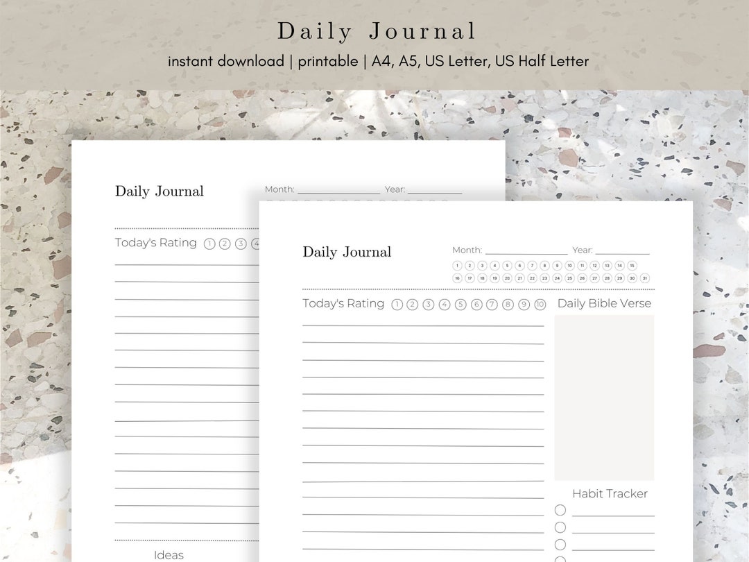 Digital Journal | Daily Journal Template | Goodnotes Journal | Digital ...
