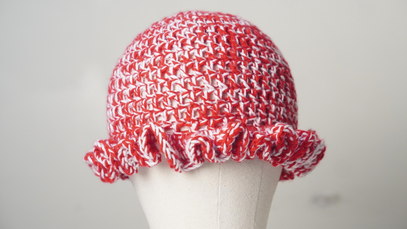 Crochet Double Stranded Ruffle Hat Pattern | PDF | Digital Download ...