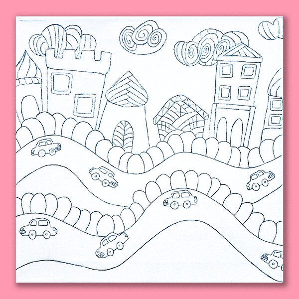 Pre Drawn Canvas Art - Etsy