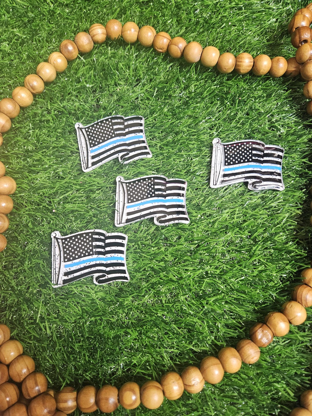 Acrylic Flag: Glitter Badge Reel, Magnet, or Face Plate - Etsy