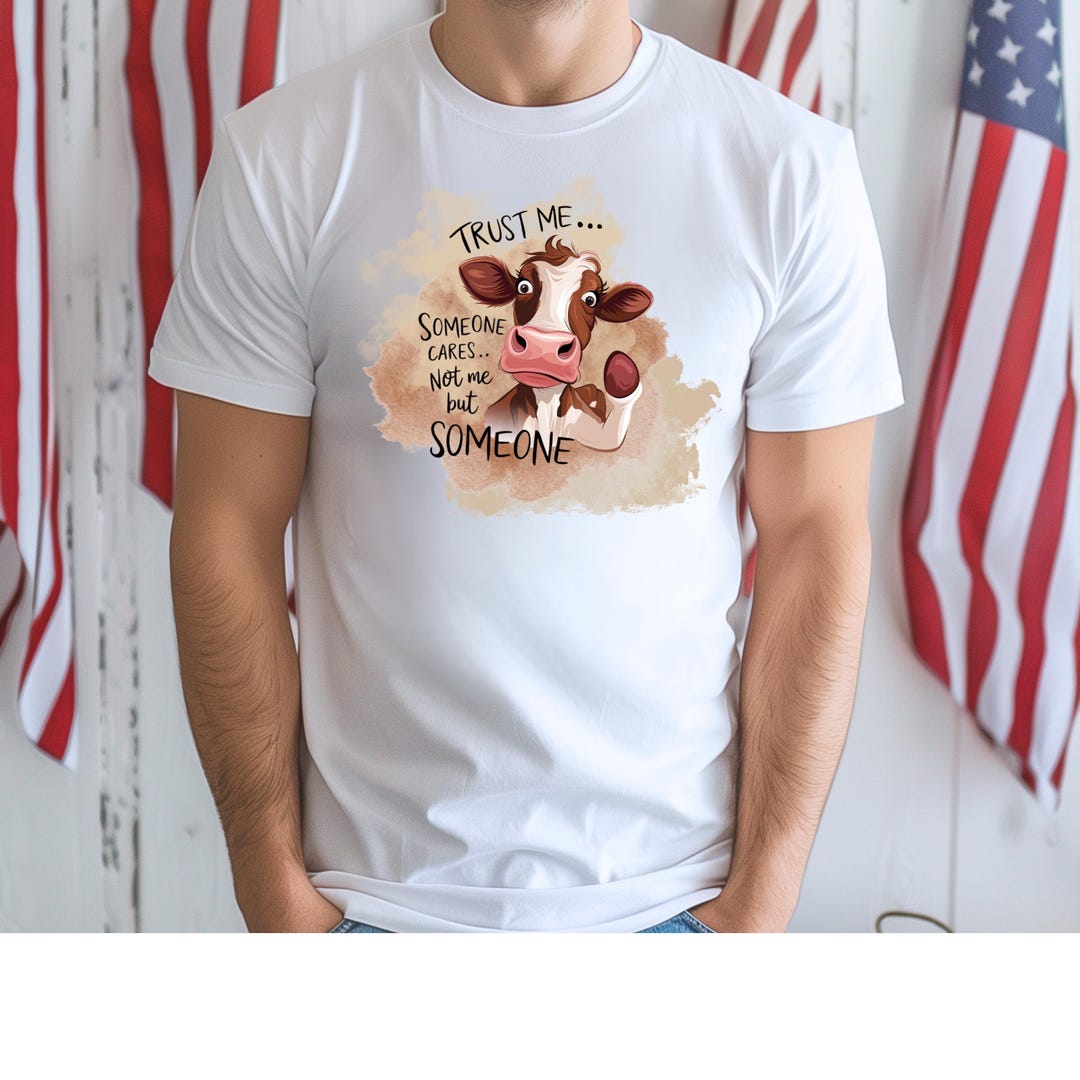 Funny Cow T-shirt , Spotted Brown Cow Design, Sarcastic Gift - Etsy