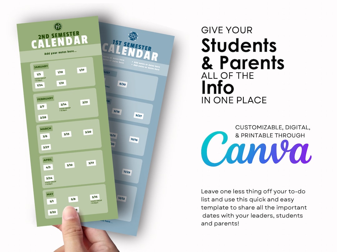 Youth Ministry | Calendar | Schedule | Fall Semester | Spring Semester ...