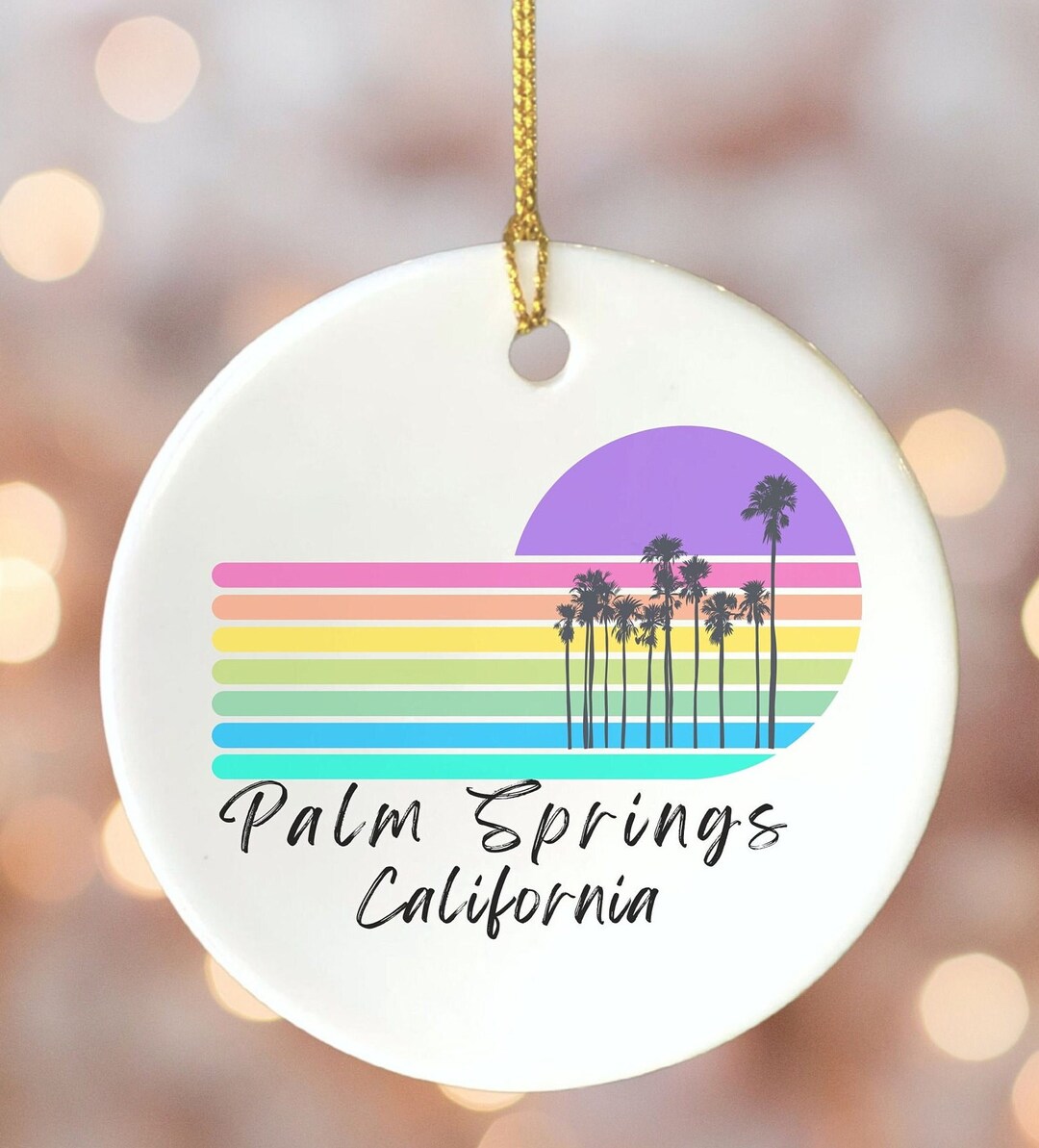 Palm Springs Ornament,palm Springs Christmas Ornament,palm Springs ...
