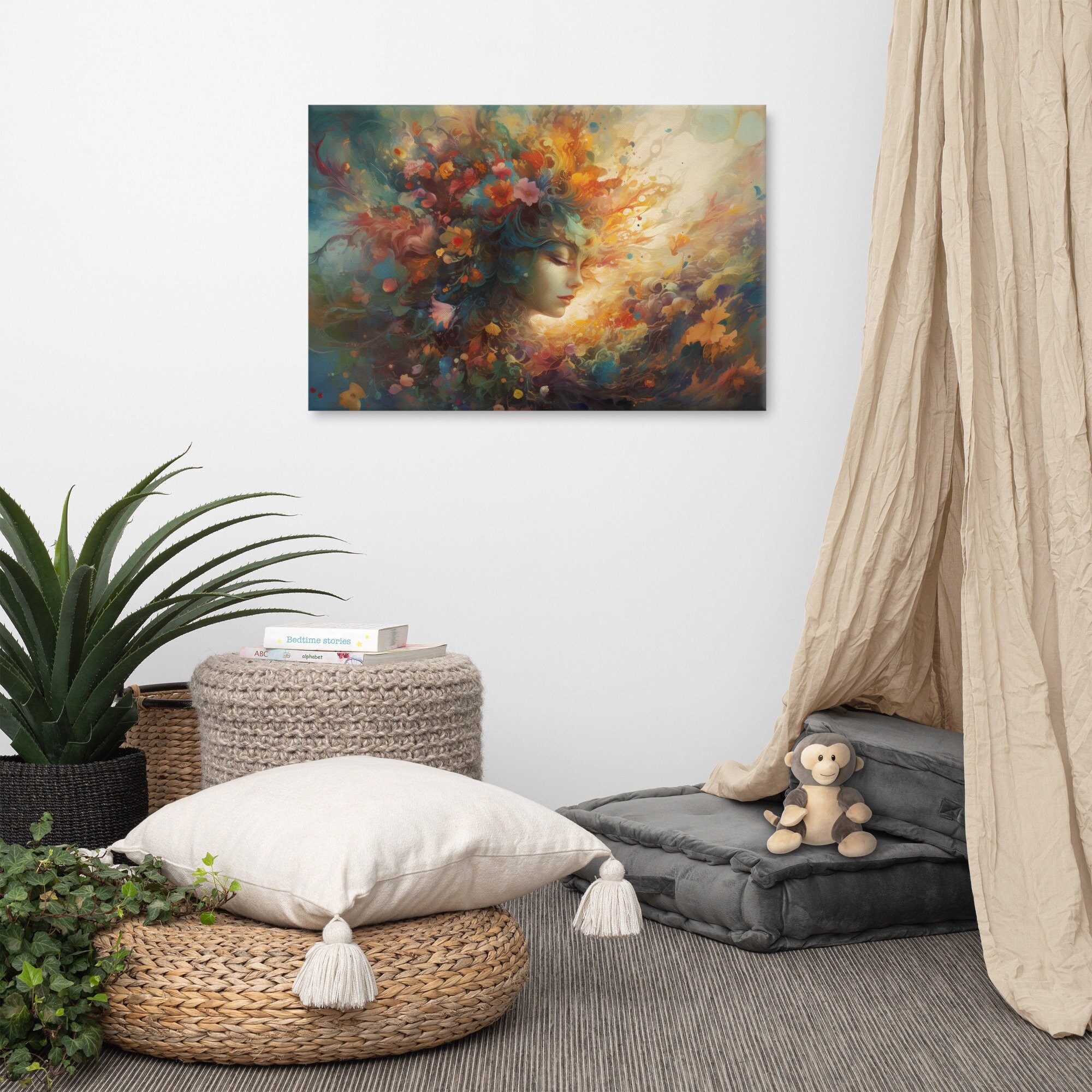 Spring Dryad Digital Art Art Print on Canvas Canvas Print - Etsy