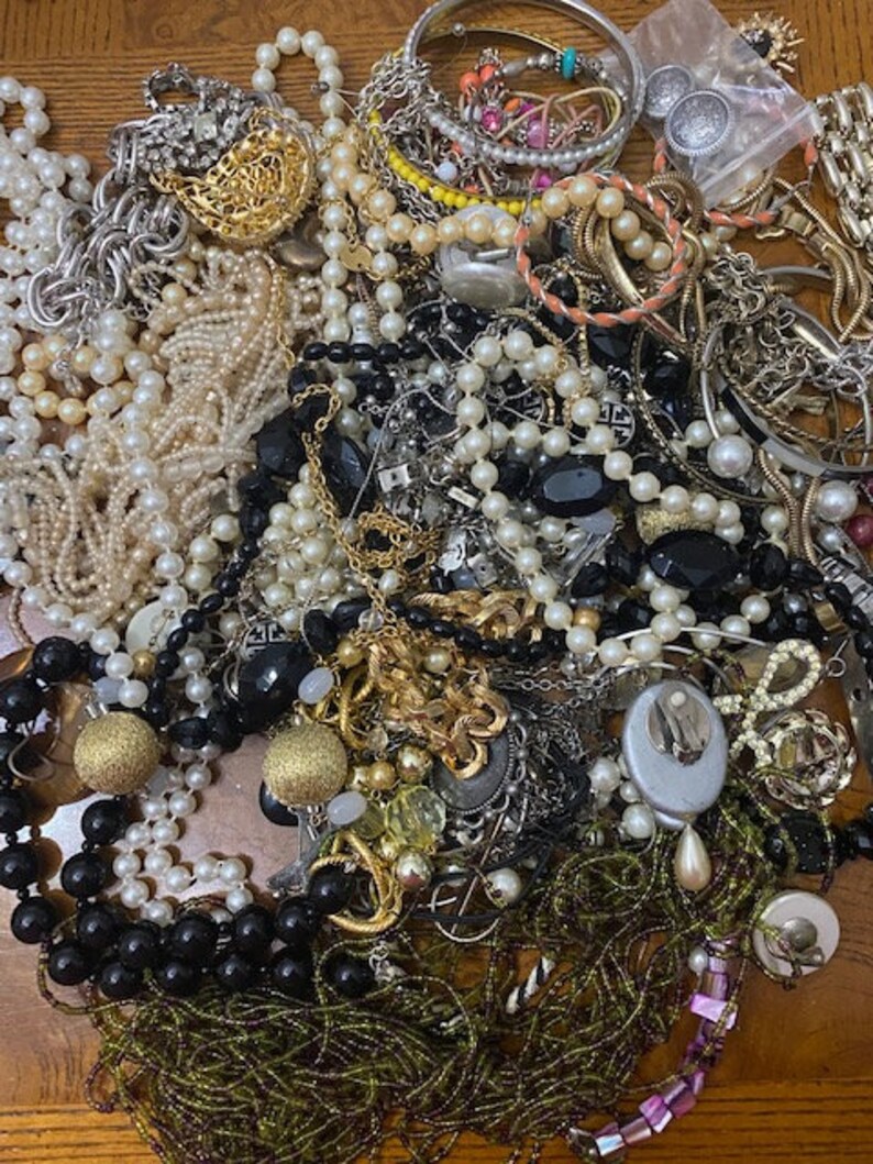 Mixed Jewelry Lot for Crafting not Wearable mixture of - Etsy