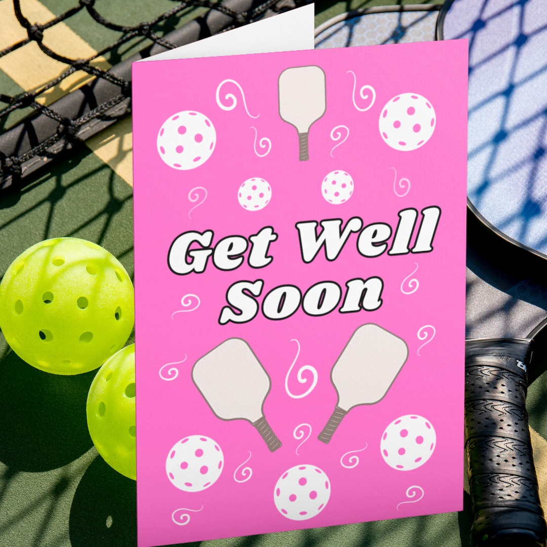 Pickleball Get Well Card Pickleball Gifts for Pickleball Gifts for Her ...
