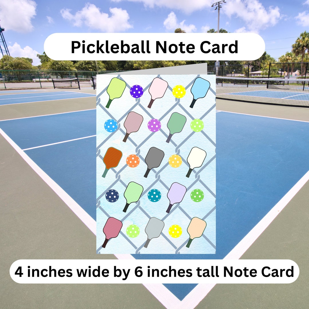 Pickleball Note Card for All Occasions Gifts for Pickleball Gifts for Her Gifts for Him Gifts ...