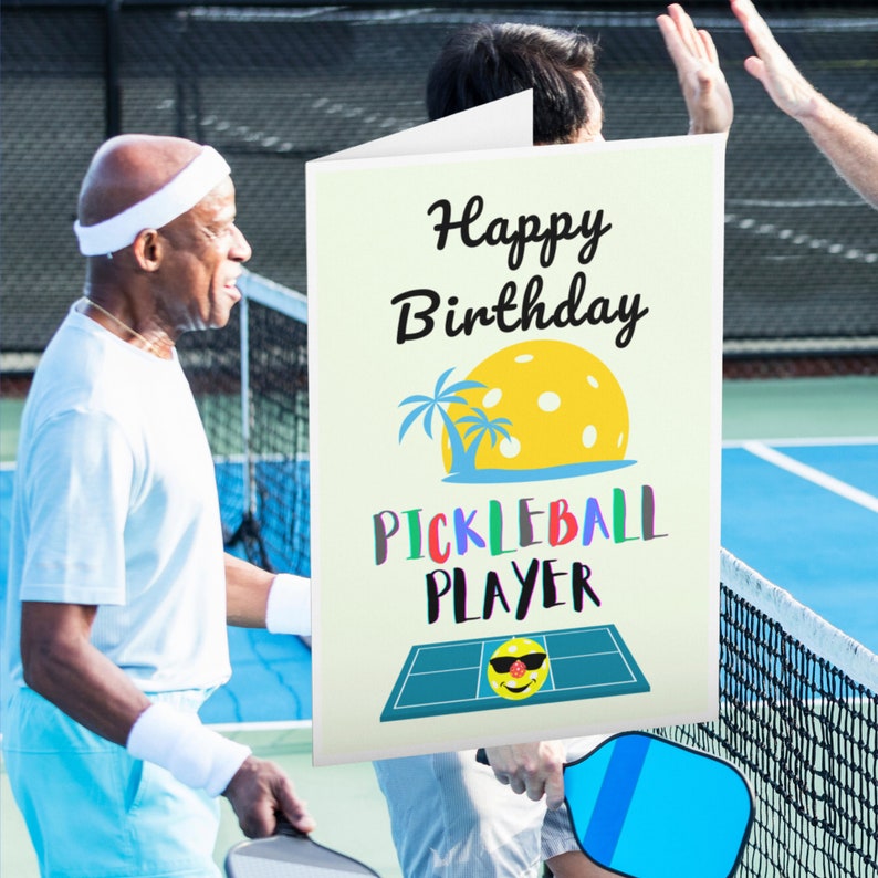 Pickleball Birthday Card Pickleball Gift for Pickleball Player ...